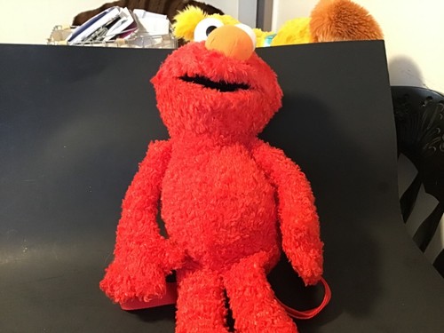 Sesame Street Elmo Red Plush Backpack for Kids Stuffed Animal Puppet | eBay