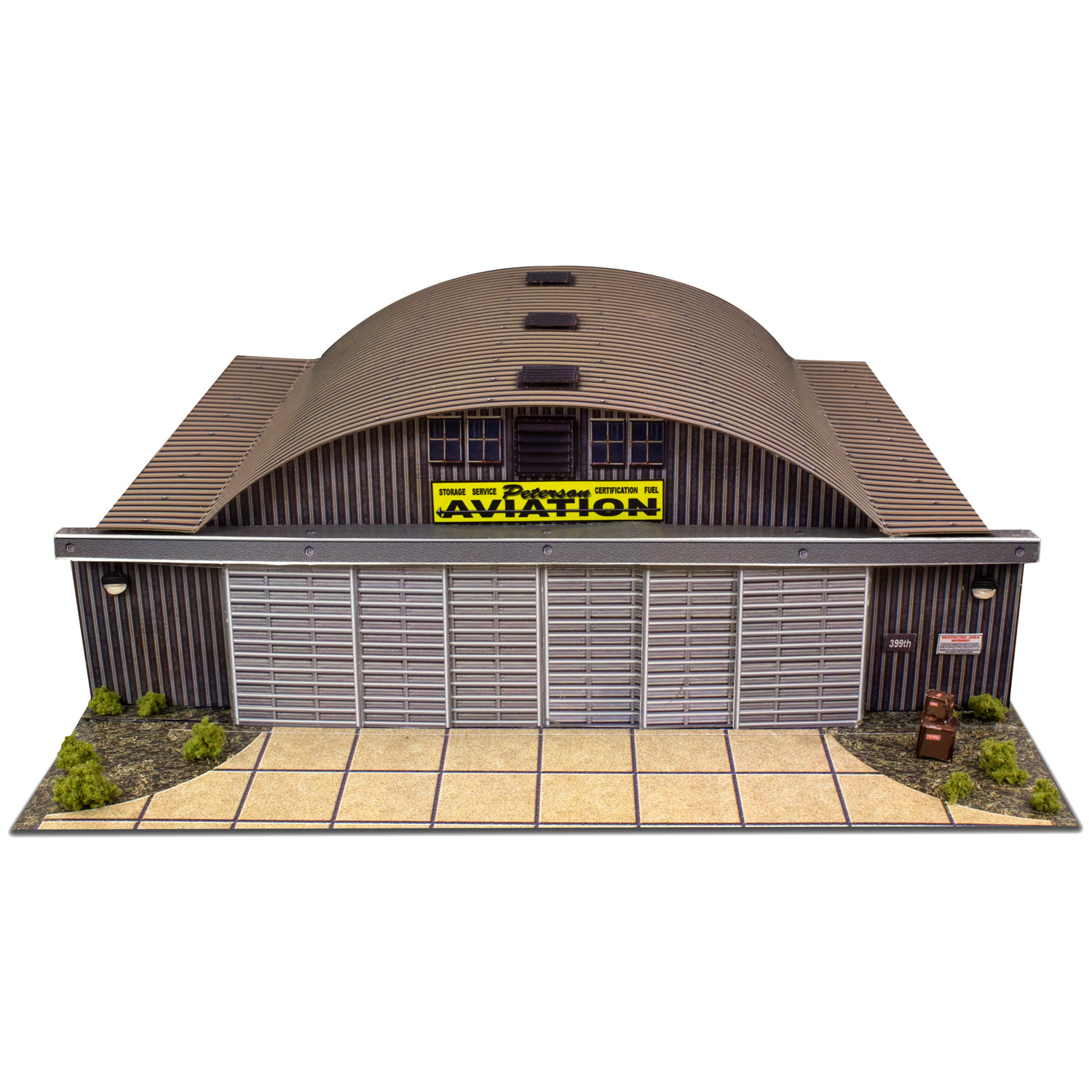 1/87, 1/200, HO Scale Aircraft Hanger & HO Aircraft Model Display ...