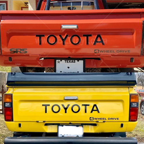 1st Gen Toyota Pickup Center Latch Tailgate 3 Piece Decal Set (1979 ...