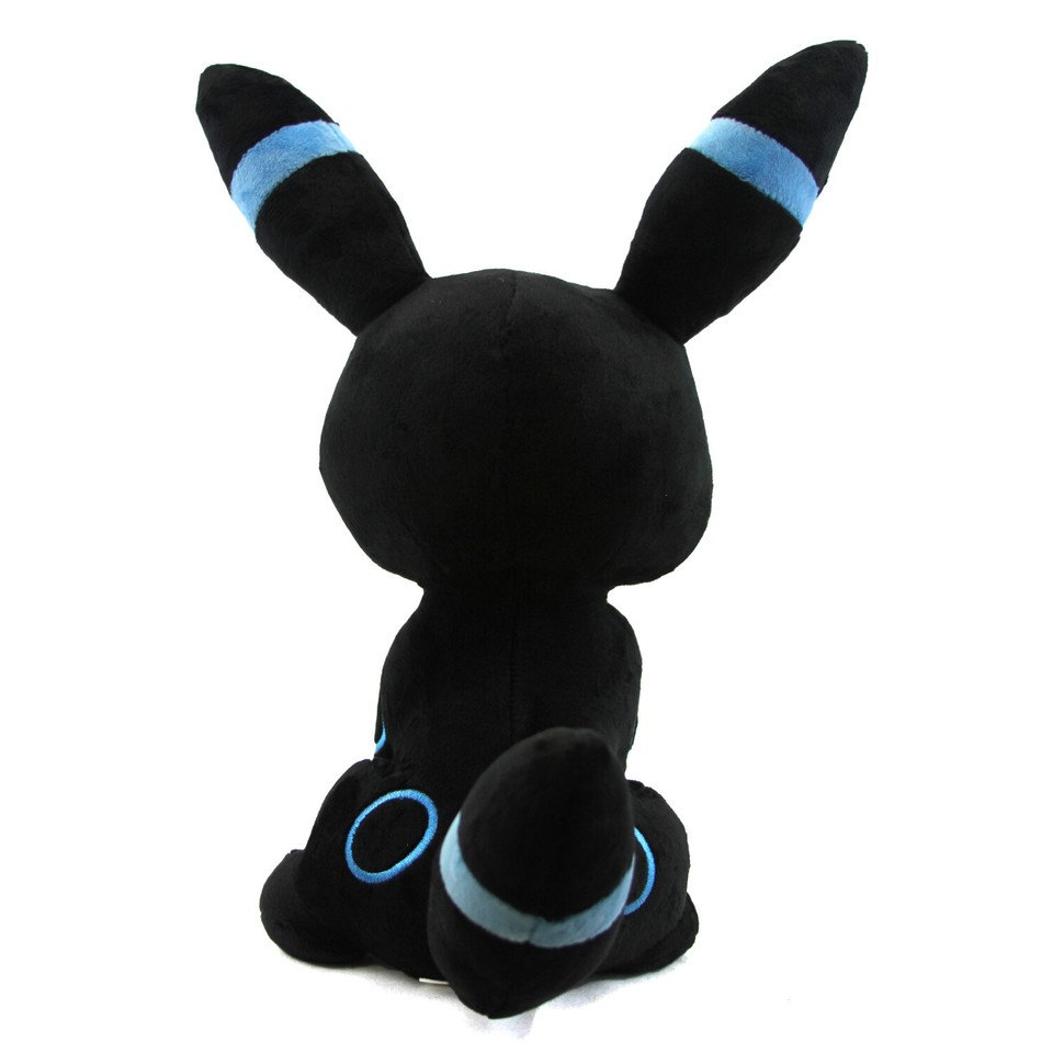 SHINY SITTING UMBREON Pkm 12 in. Plush (Blacky Gen 2 Gold Silver Dark ...