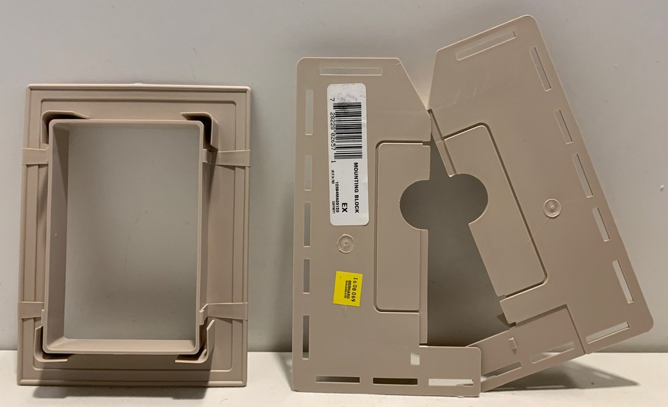 Beige Hose Bib Split Recess J-Block Mounting Block MBLOCKR EX Vinyl ...