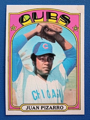 1972 Topps Baseball #18 Juan Pizarro - Chicago Cubs - see Description ...