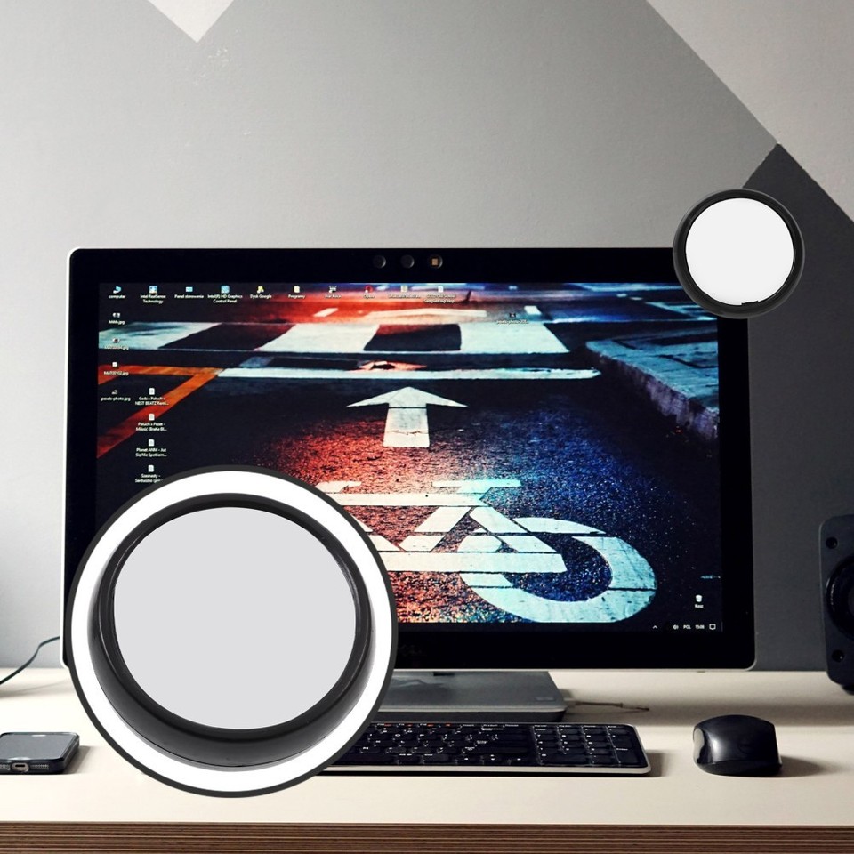 2 Pcs Laptop Rear View Mirror Computer Desk for behind Blind Spot ...