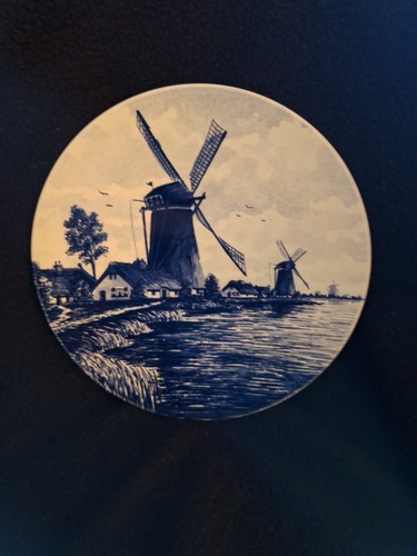 Delft Blauw Handmade in Holland Windmill Plate | eBay