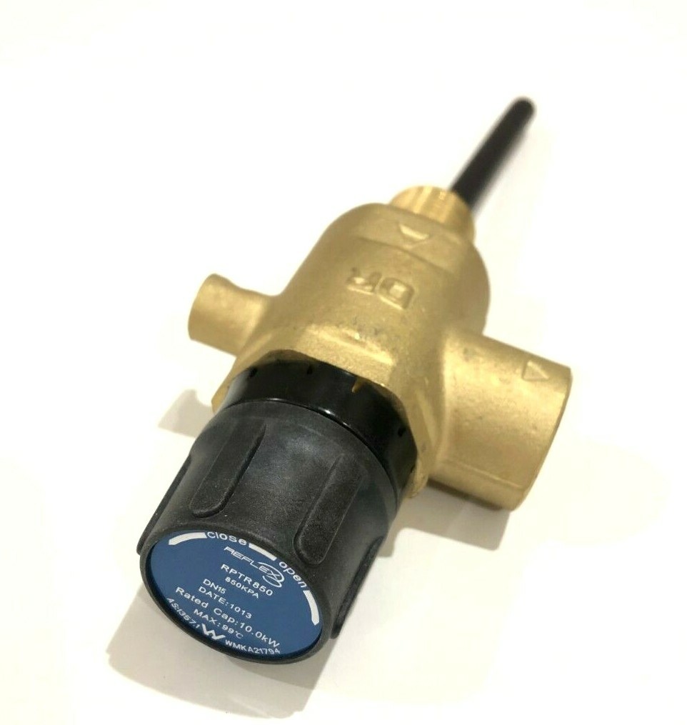 Reflex RPTR850 850kPa 15mm 1/2" PTR Pressure Temperature Relief Valve ...