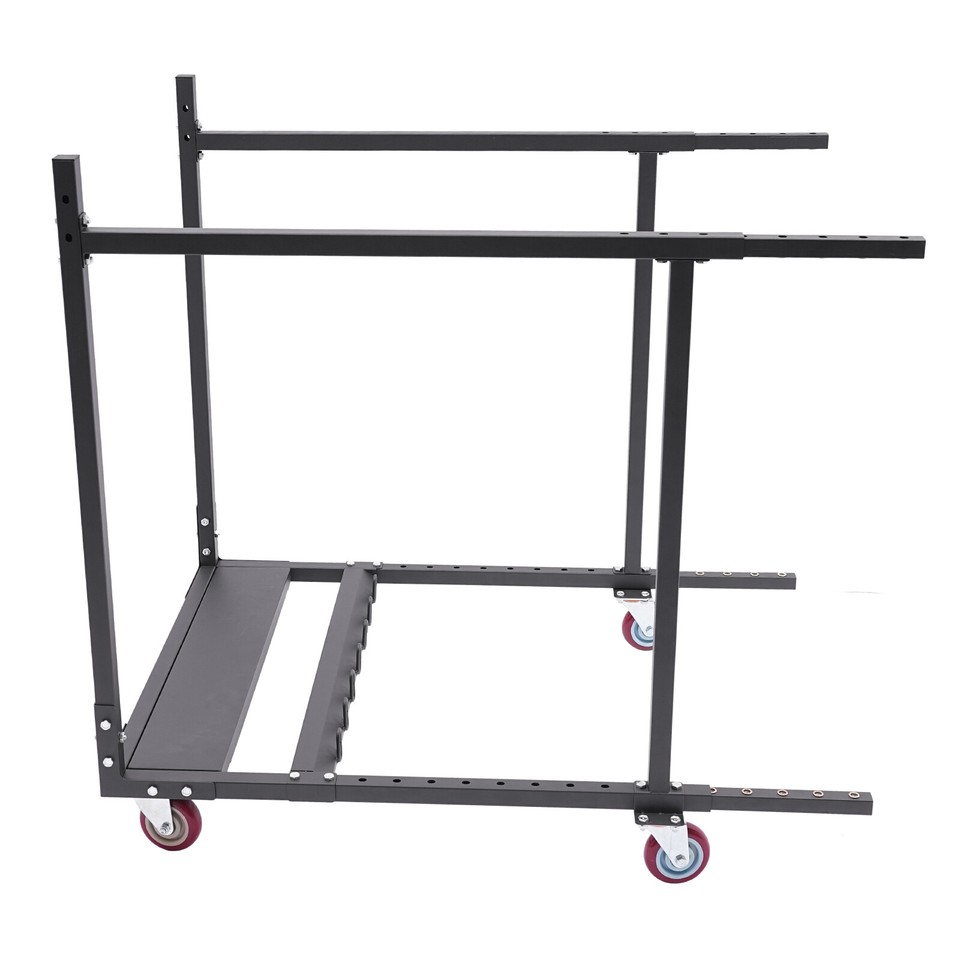 Folding Table Rack Dolly Cart W/ Casters Max 8 Round Table 12 Folding ...