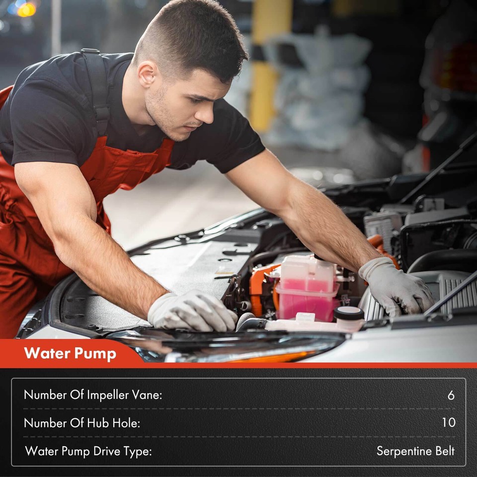 Chevrolet Cruze Sonic Buick Encore I4 1.4L Turbo Engine Water Pump ...