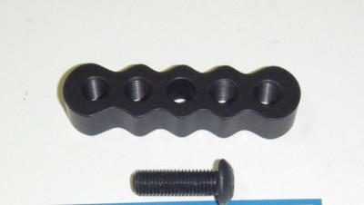 DAVIS STABILIZER OFFSET BRACKET - 5 hole-Black( one holes-four tapped ...