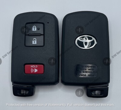 NEW! Toyota PROXIMITY remote SMART key FOB HYQ14FBA AG BOARD 2110 89904 ...