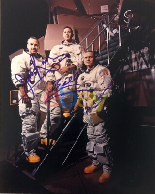 Apollo 8 Multi Signed Astronaut 8x10 Photo AUTO Lovell Borman Anders ...