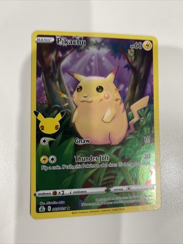Pikachu 5/25 Rare Holographic Celebrations Pokémon TCG | eBay