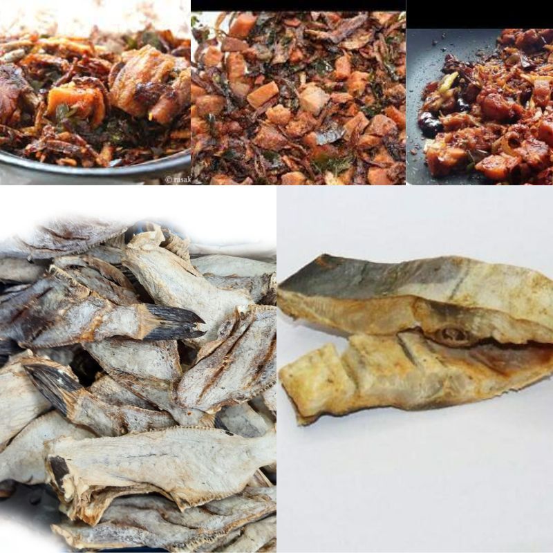 Sun Dried Queen Fish And Sea Chicken 200g Seafood Well Cleaned Salted ...