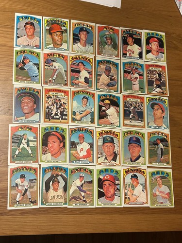 1972 Topps Baseball High Numbers Lot VGEX (30) incl Al Kaline HOF! | eBay