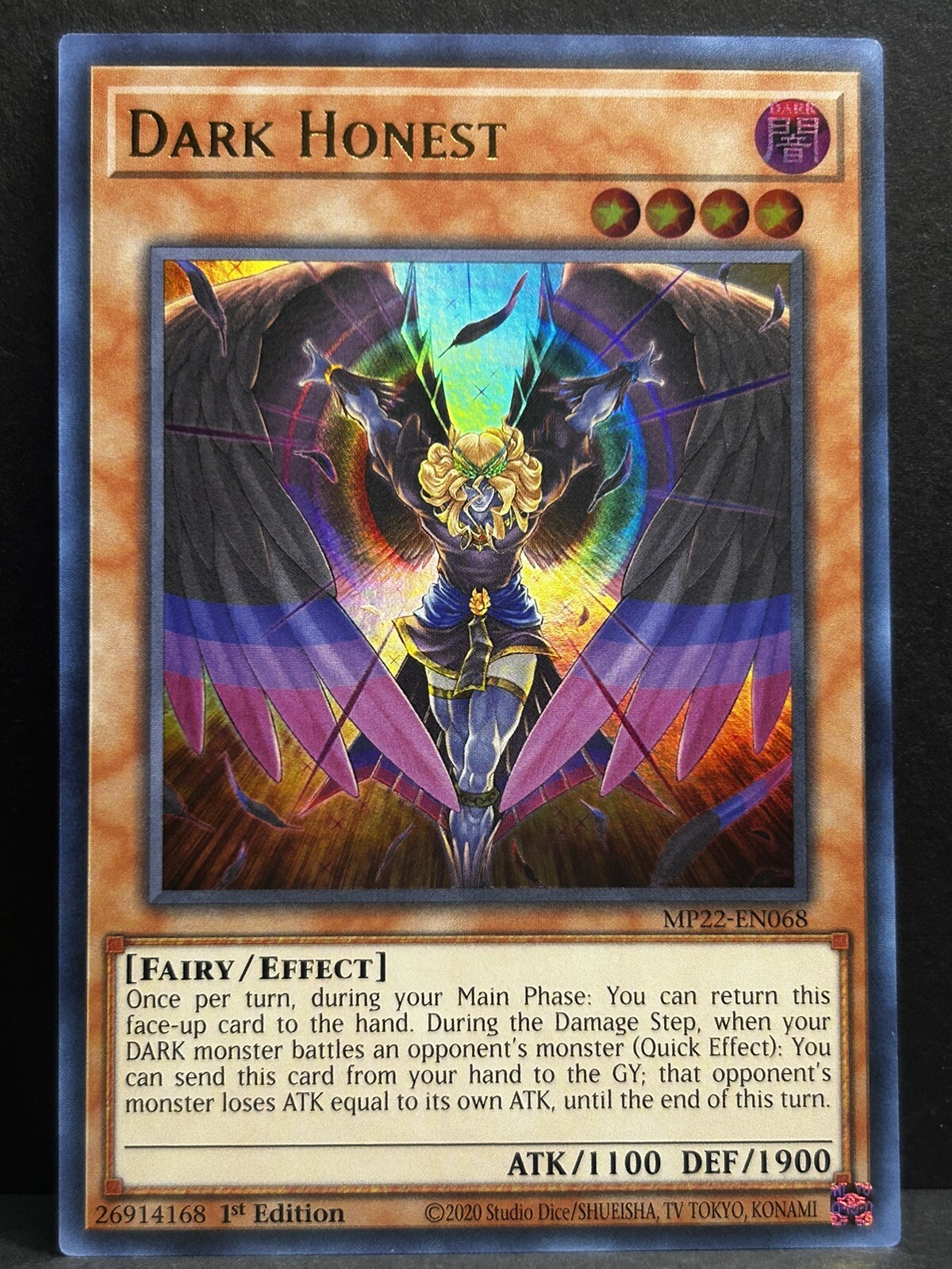Yu-Gi-Oh! TCG Dark Honest 2022 Tin of the Pharaohs Gods MP22-EN068 1st ...