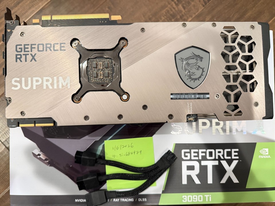 MSI Geforce RTX 3090Ti Suprim X 24GB GDDR6X | eBay
