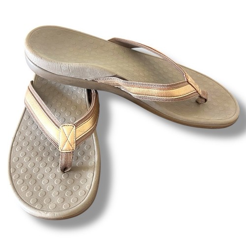 Vionic Orthaheel Tide II Women's Tan Beige Size 11 Sandals Flip Flops ...