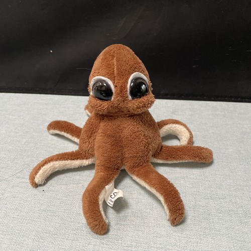 SUKI Octopus Plush Toy Brown Soft Stuffed Animal, Good Condition | eBay
