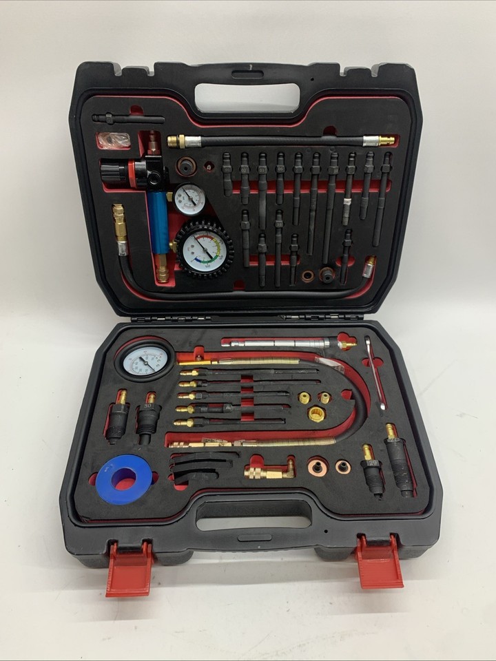 46PCS Compression and Leakage Test Kit Petrol & Diesel Engine ...
