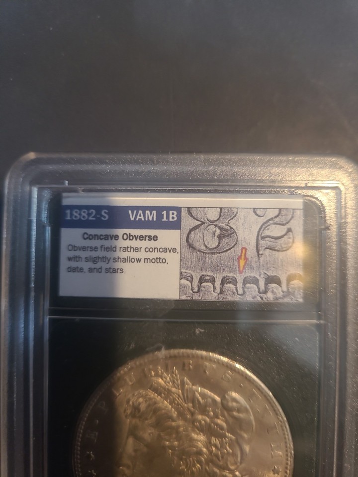 1882 S Morgan Dollar VAM 1B Concave Obverse..see below date | eBay