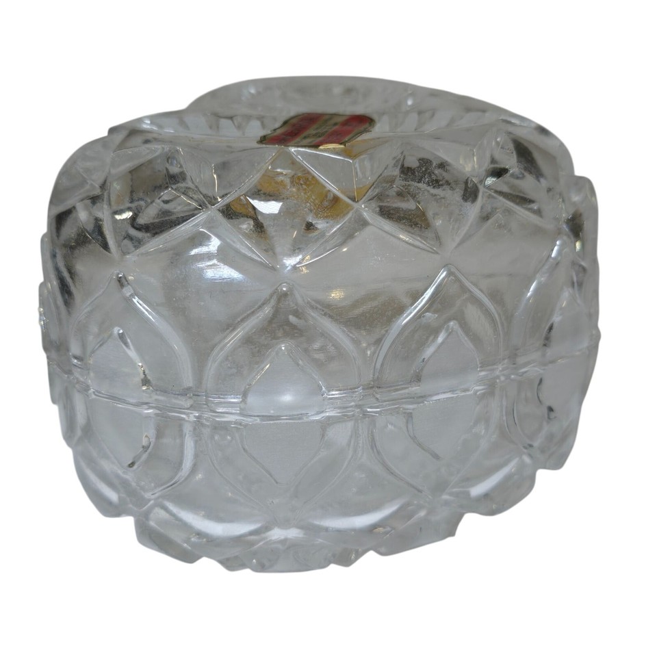 Vintage Heart Box Lead Crystal Trinket Box Karl Hofbauer Germany KMart ...