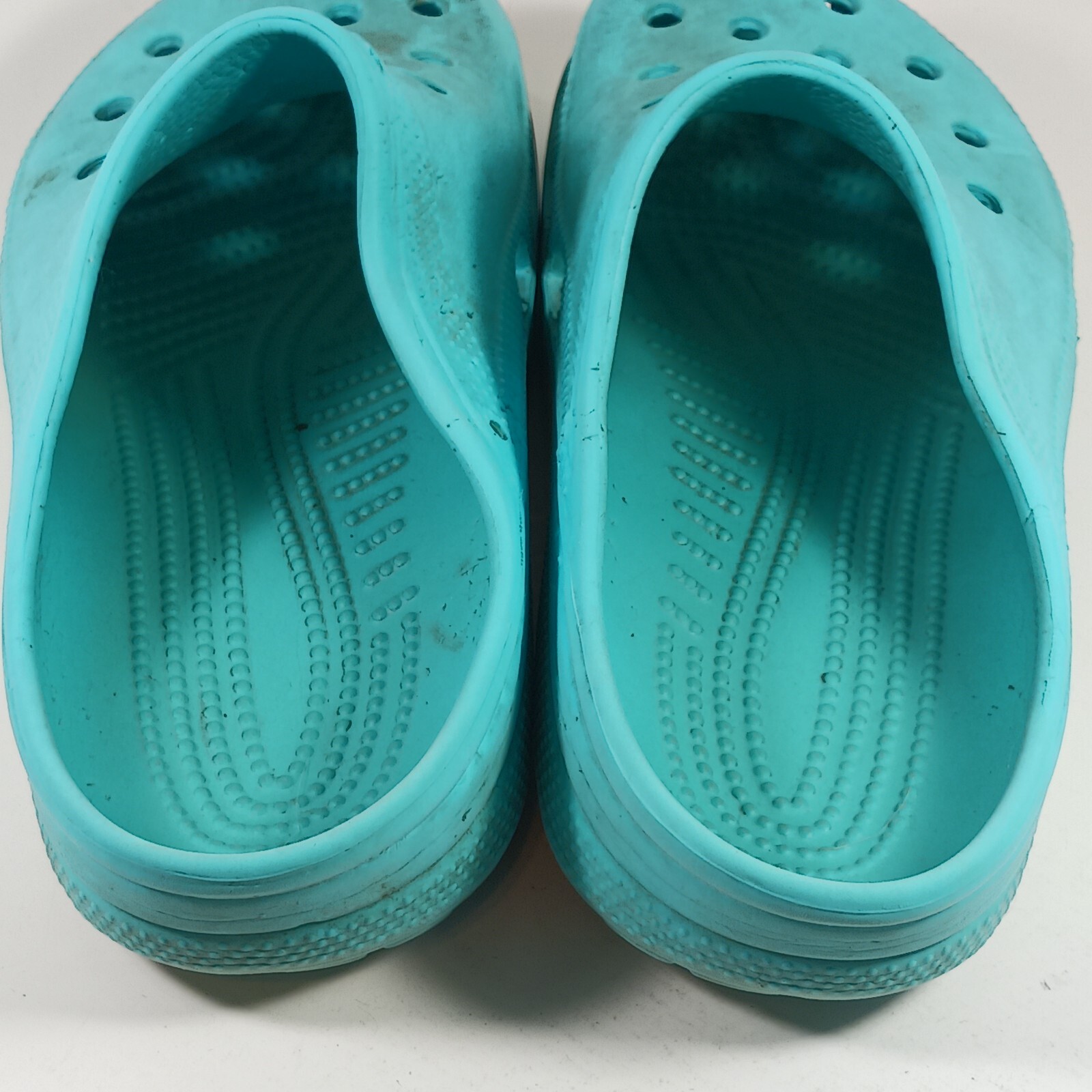Crocs Teal Aqua Blue Slip-On Casual Clogs Gardening Shoes Wms Size 8 ...