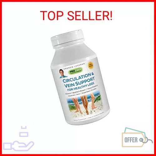 ANDREW LESSMAN Circulation & Vein Support for Healthy Legs 30 Capsules ...