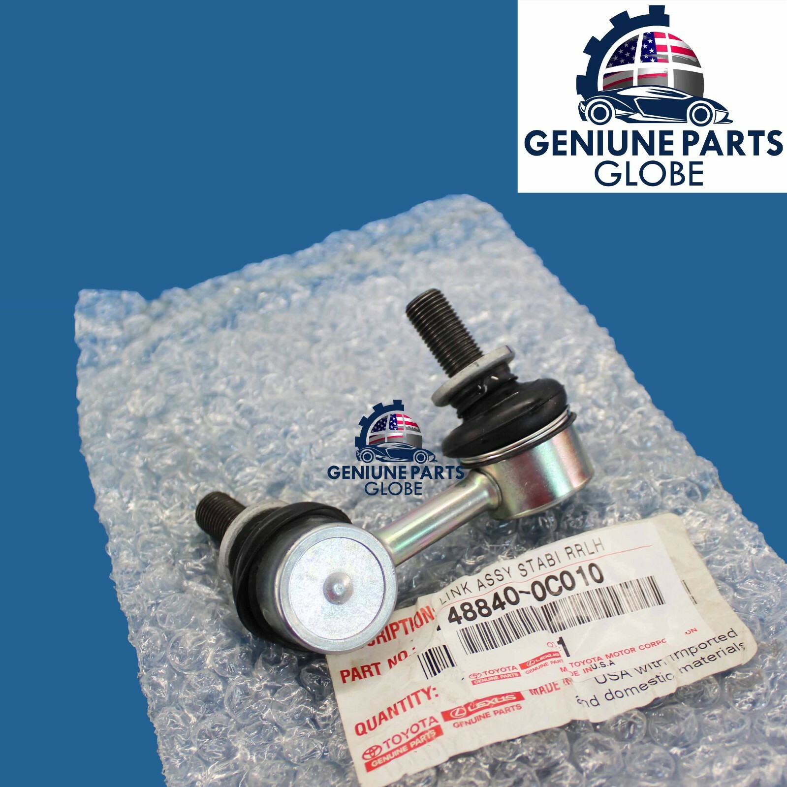 488400C010 Genuine Toyota Link ASSY Rear Stabilizer LH 48840-0c010 for ...