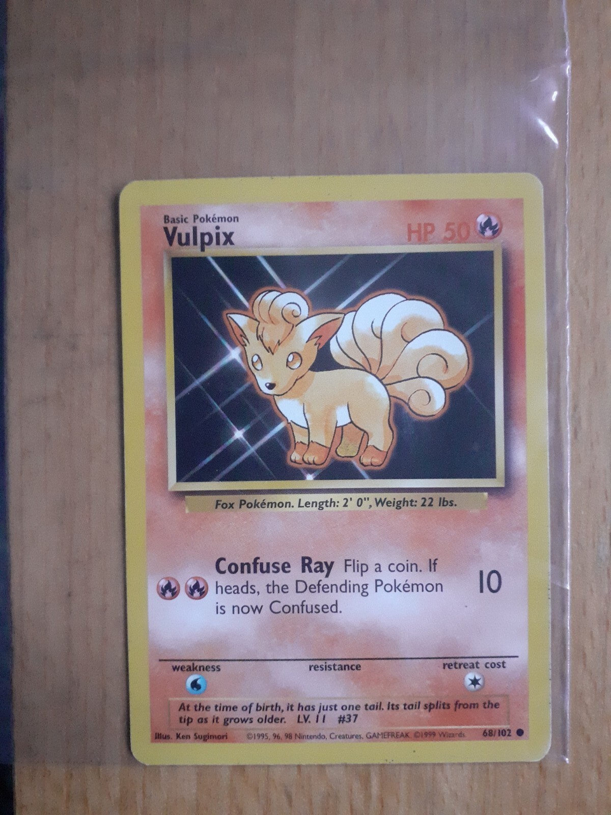 Pokémon TCG Vulpix Base Set 68/102 Regular Unlimited mint condition (M ...