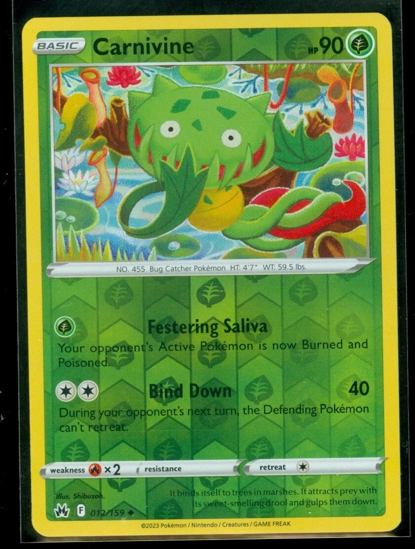 Carnivine Pokemon Cards