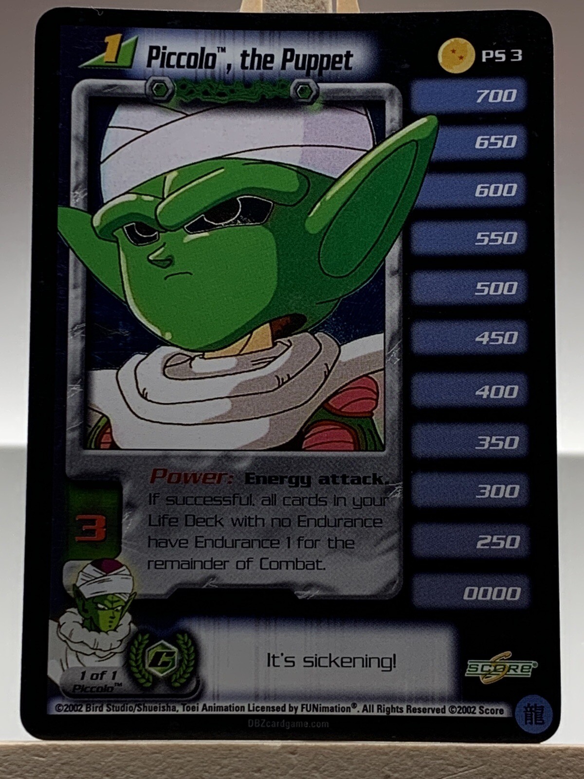 Dragon Ball Z ~ CCG ~ Piccolo, The Puppet (FOIL) PS-3 ~ Cell Games Saga ...