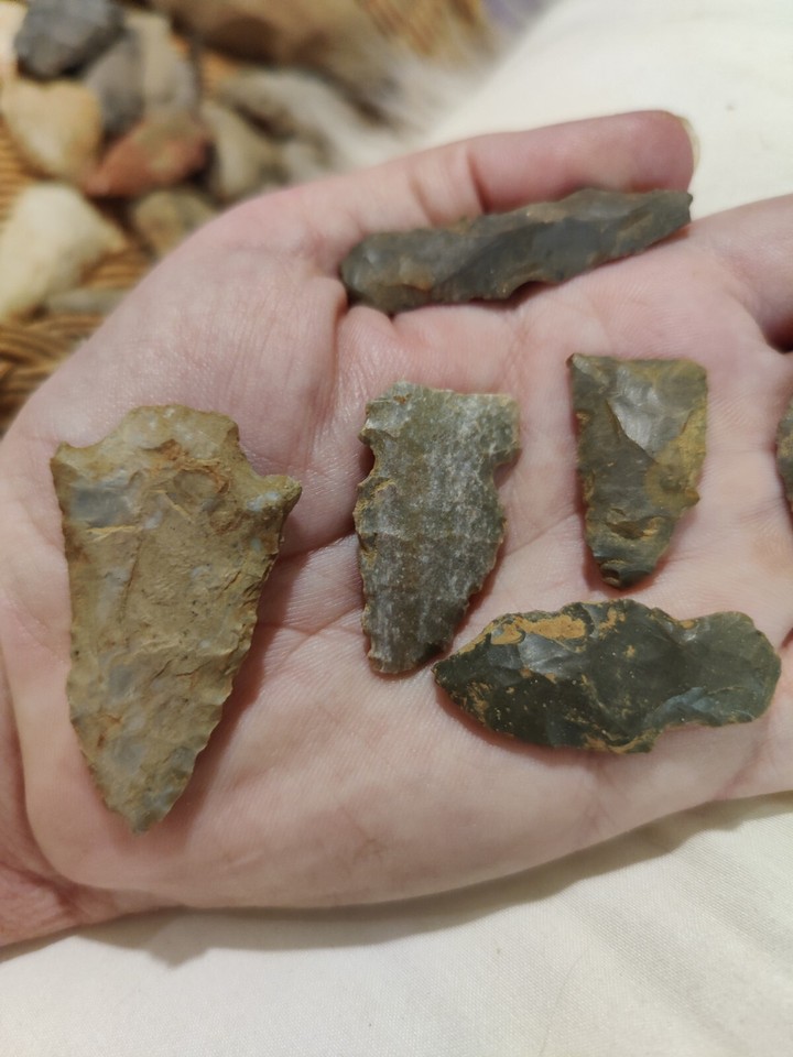 Authentic Indian Artifacts Arrowheads, north Alabama (8) points Copena ...