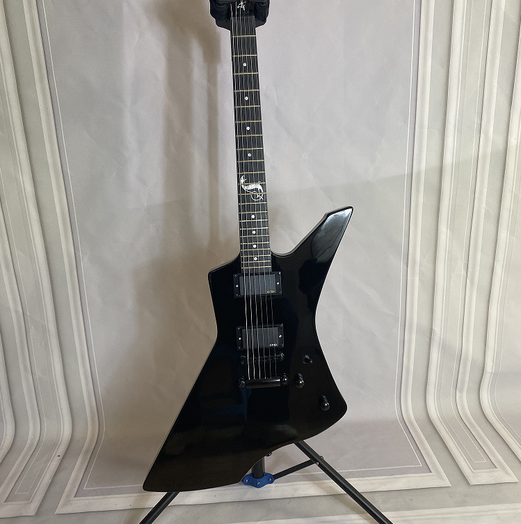 Custom James Hetfield Snakebyte Electric Guitar Black mahogany body H-H ...