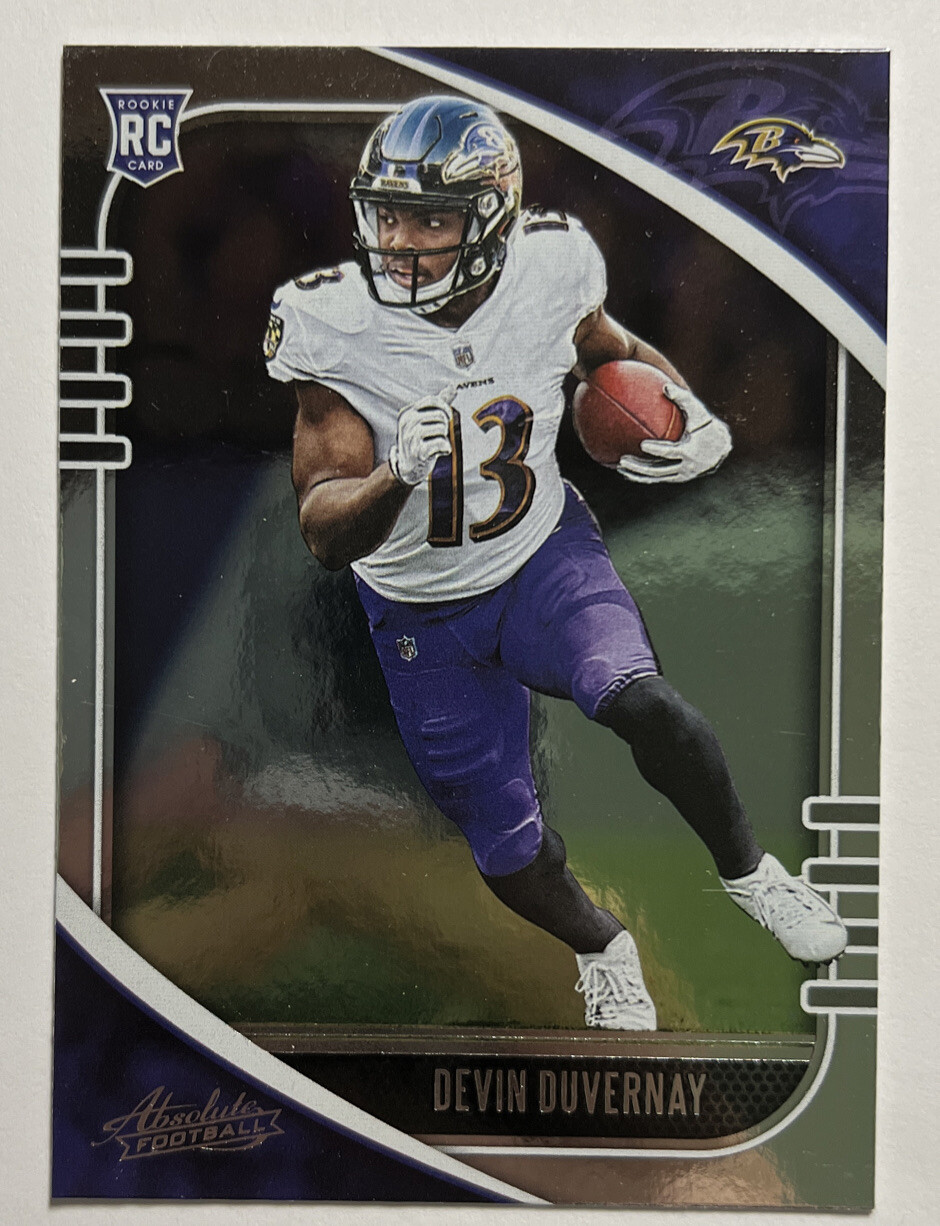 2020 Absolute DEVIN DUVERNAY Rookie Card RC #132 Ravens | eBay