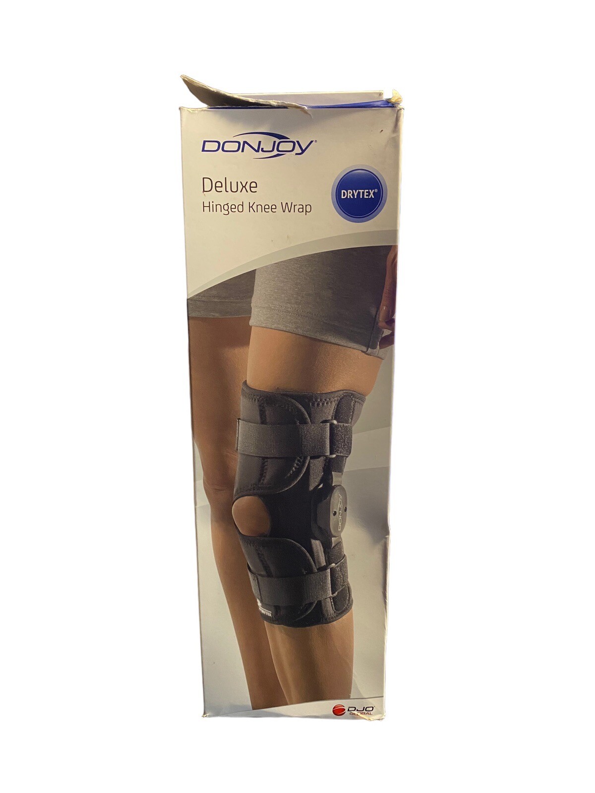 Donjoy Deluxe Hinged Knee Wrap Drytex Wraparound Color Black Used | eBay