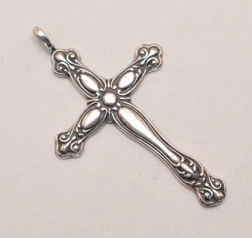 Beautiful Signed Sterling Silver Cross- 2"Long | eBay