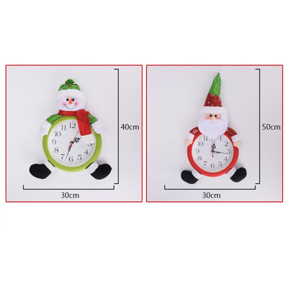 Clock for Bedroom Wall Multifunctional Wall-mounted Hanging Snowman ...