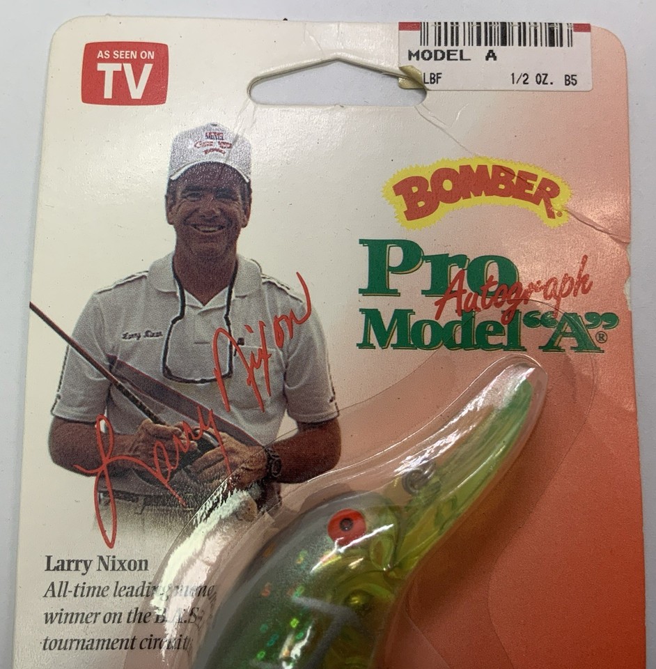 PRADCO Bomber Fishing Lure Pro Model “A” Larry Nixon 7A 2-5/8 1/2 Oz (c ...