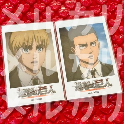 Attack On Titan Trading Cheki-Style Card Vol.2 Armin Connie Set | eBay
