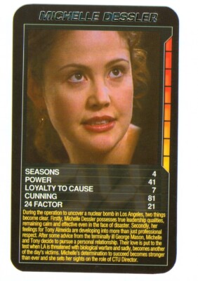 1 x info card TV Series 24 – Michelle Dessler ; Reiko Aylesworth - R111 ...