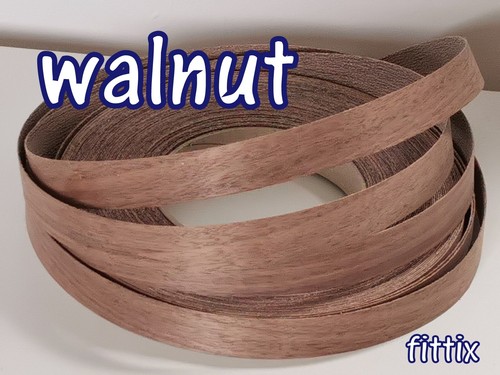 Iron on Edging Pre Glued Real Wood Walnut Edge Banding Tape 22 40 42 50 ...