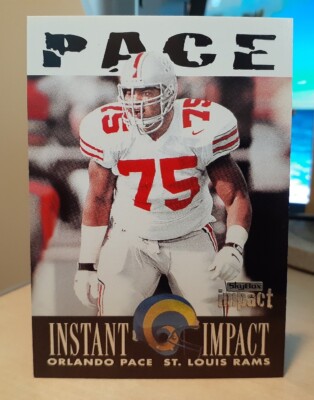 1997 ORLANDO PACE SKYBOX INSTANT IMPACT ROOKIE ST LOUIS RAMS OHIO STATE ...