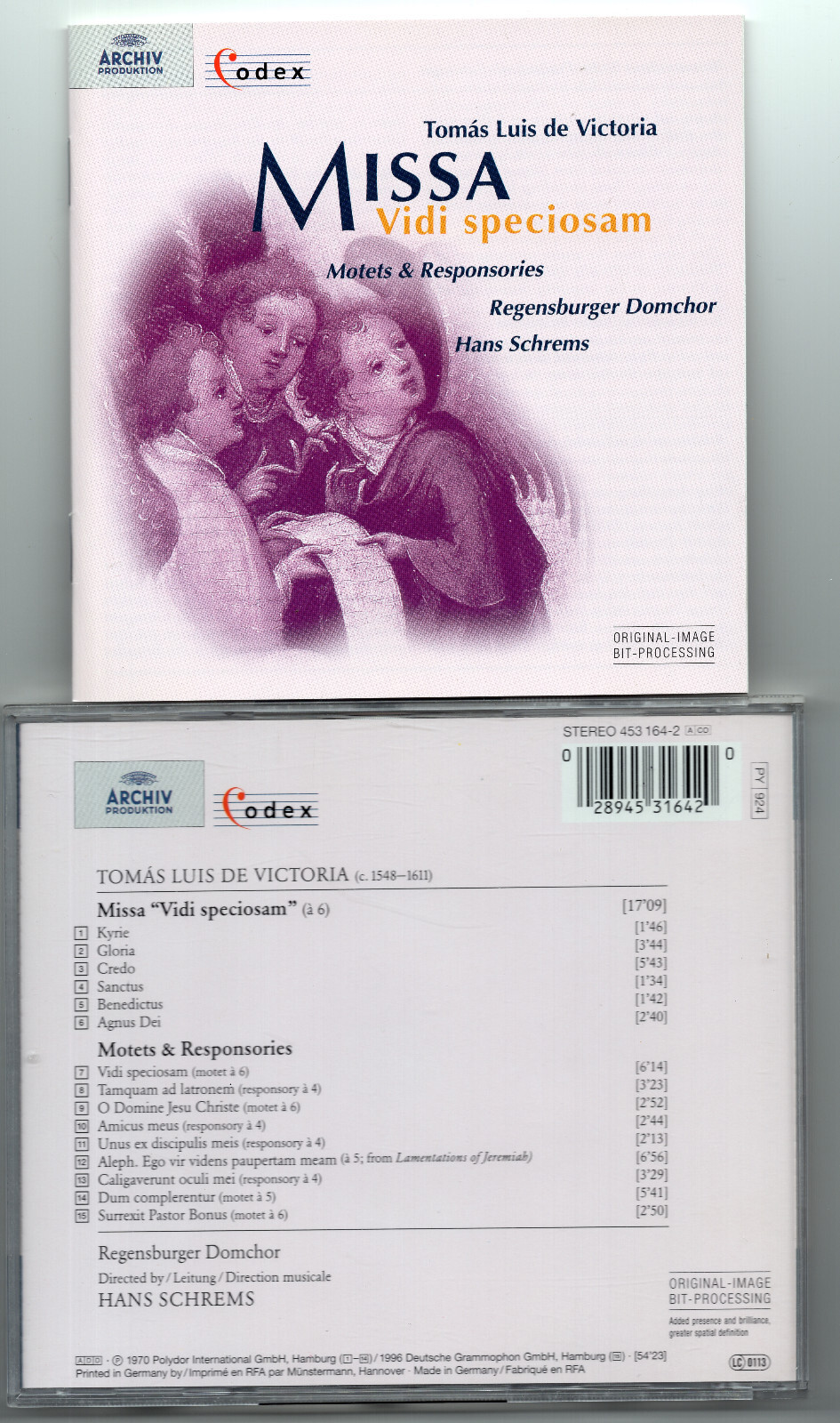 Tomas Luis de Victoria - Missa Vidi speciosam/Motets, Hans Schrems ...