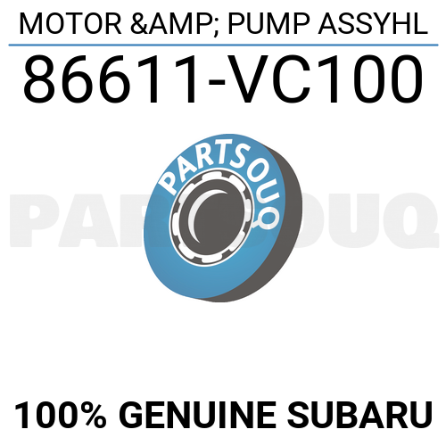 86611VC100 Genuine Subaru MOTOR & PUMP ASSYHL 86611-VC100 | eBay