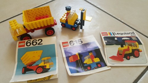 2 engins de chantier et notices Lego 662 615 614 | eBay