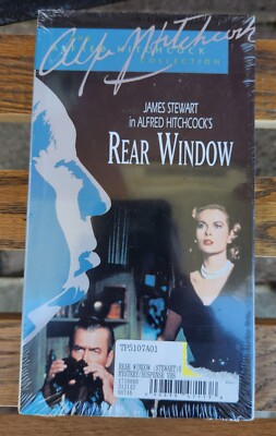 New Sealed Alfred Hitchcock's Rear Window VHS Movie - Jimmy Stewart ...