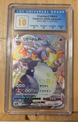 🔥 Charizard VMAX #308 CGC PERFECT 10 POP 45 Shiny Star V Pokemon Bgs ...