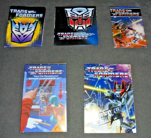 Transformers G1 Lot Posters- 1st Series Catalogs- Checklists-Awesome ...