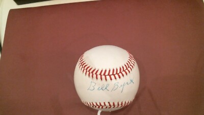 Ultra Rare Bill Byrd (dec. '91) N. Leagues pitcher 1932-1950 signed ...