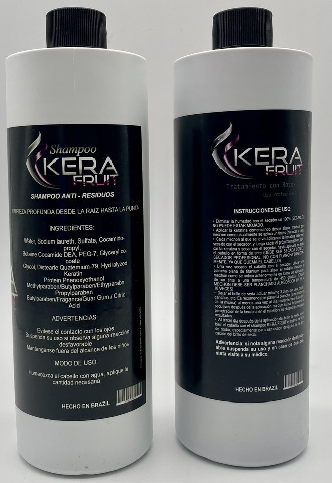 KeraFruit Kera Fruit Shampoo + Keratina 16oz EACH - Para Seu Cabelo | eBay