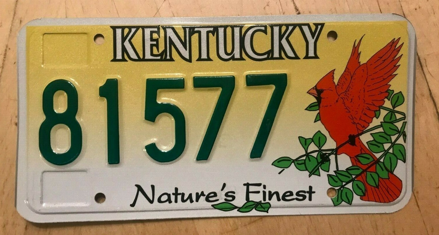 KENTUCKY NATURES FINEST GRAPHIC CARDINAL RED BIRD LICENSE PLATE " 81577 ...
